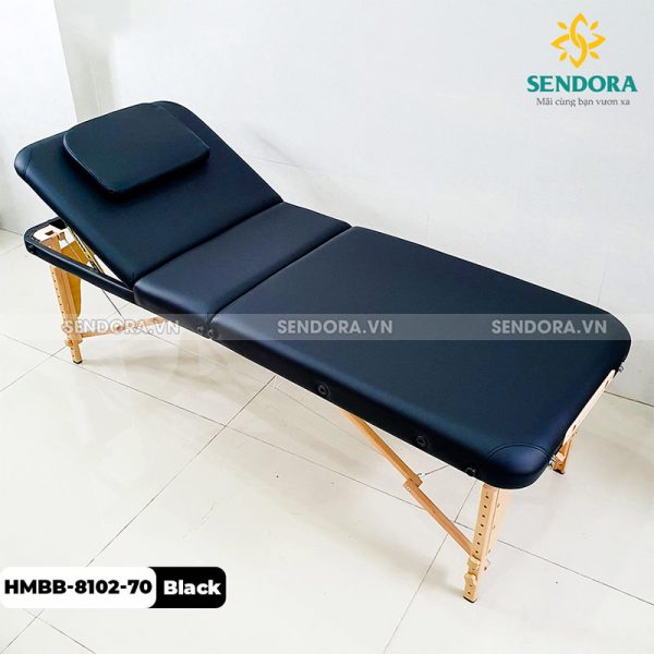 Ghế phun xăm chỉnh điện 3 động cơ HMBB-8030 (Đen) - Giường điện thẩm mỹ ...