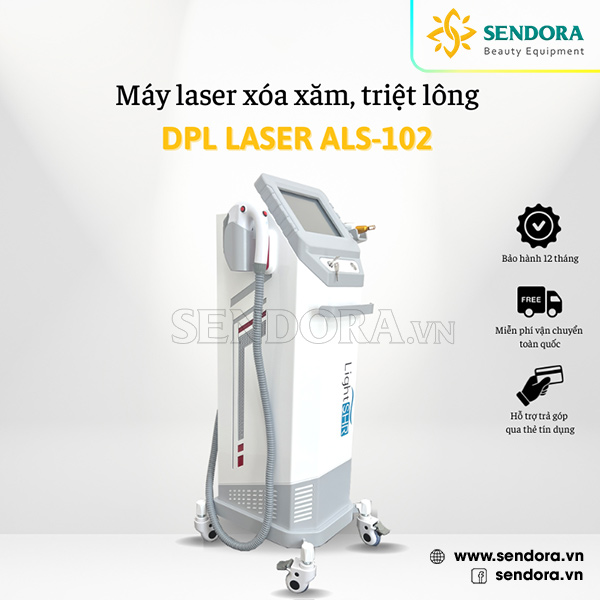 Máy laser xóa xăm triệt lông 2in1 DPL Laser ALS-102